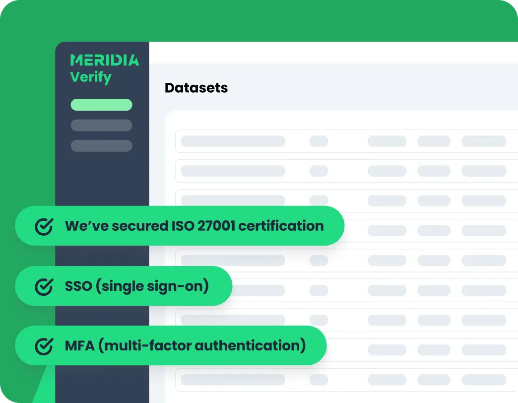Identify and mitigate field-data risks - Meridia
